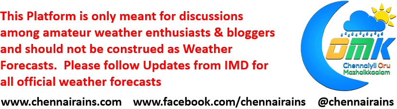 Chennairains (COMK) – Amateur Weather blog from Chennai