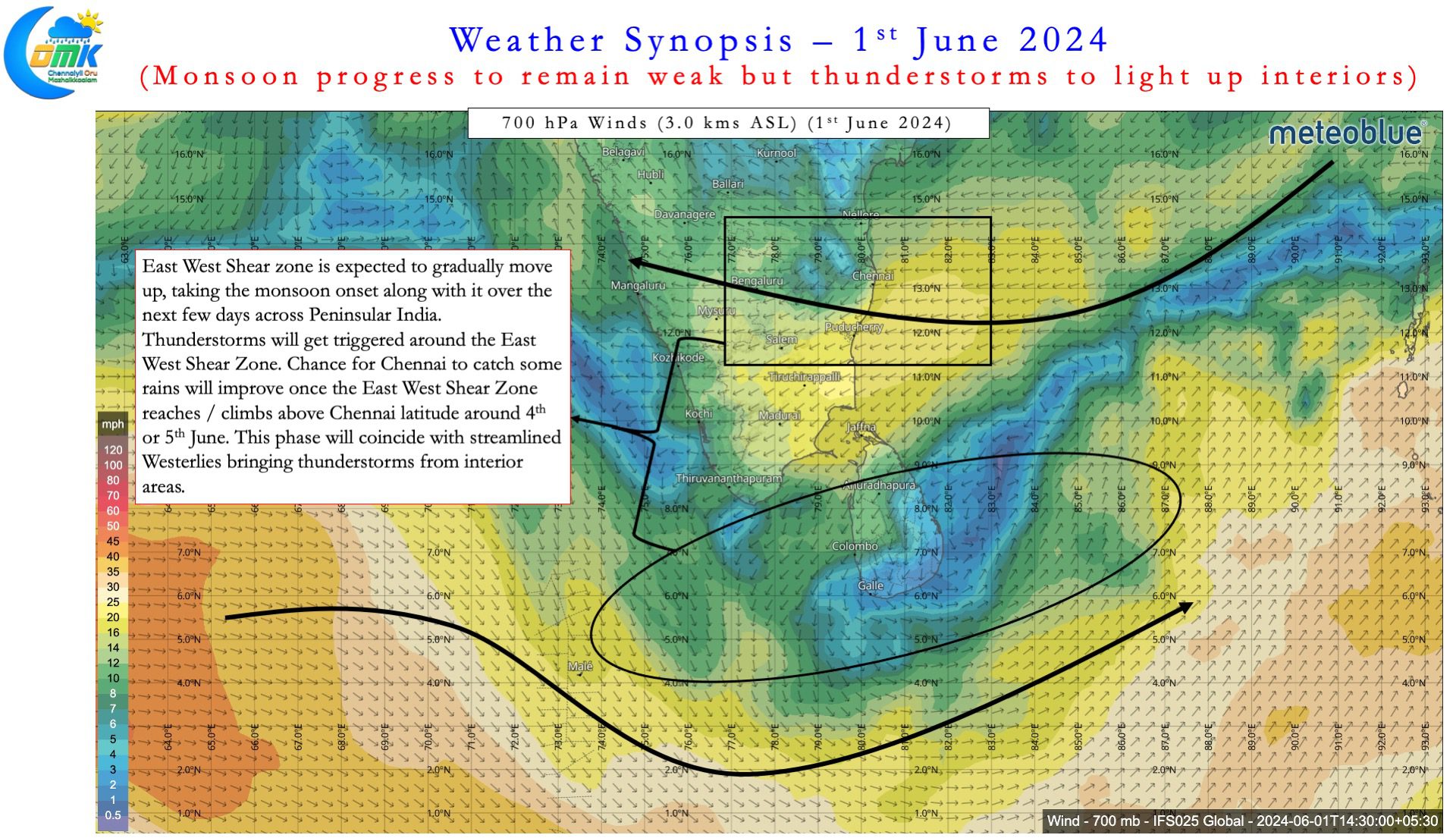 Monsoon progress to remain weak but thunderstorms to light up interiors ...