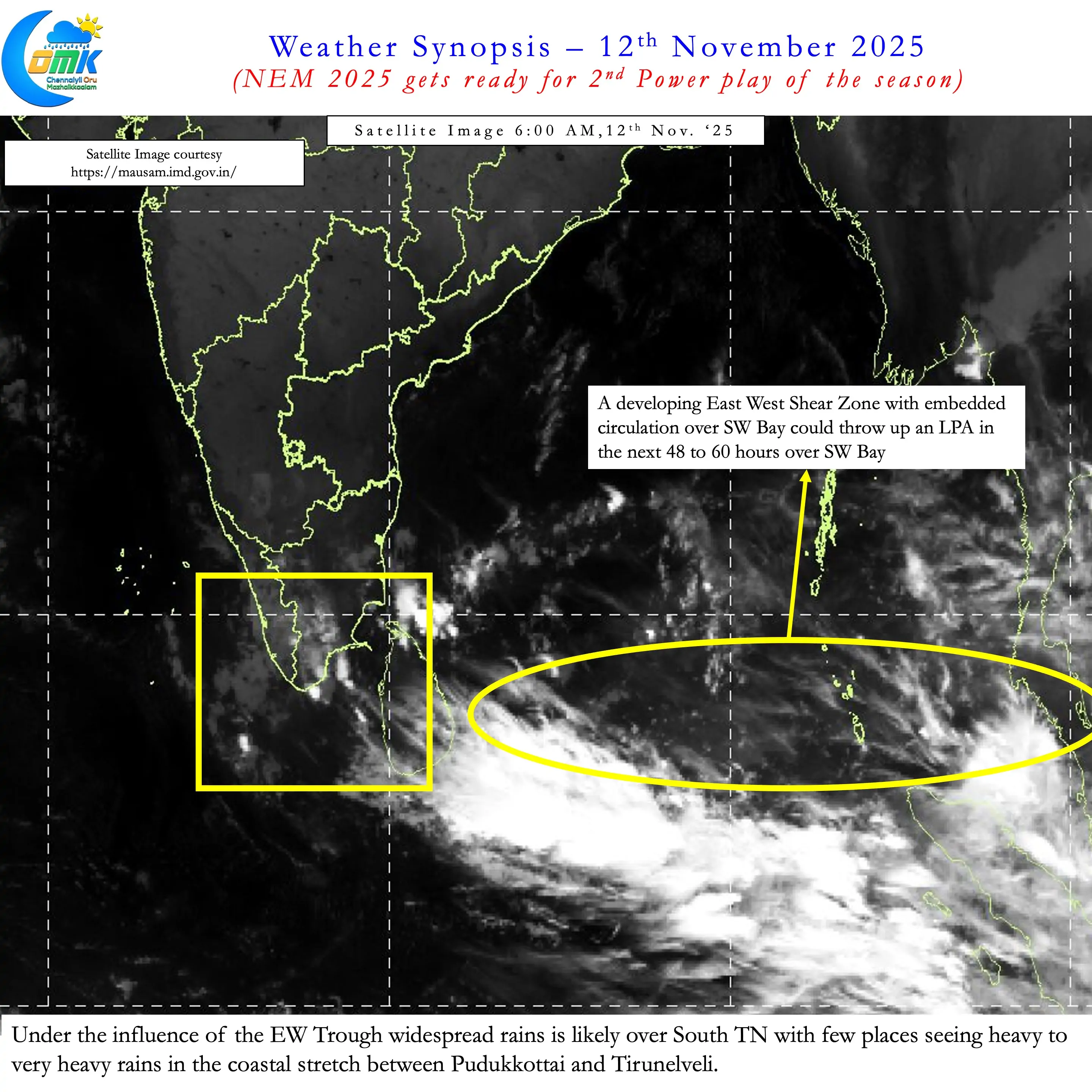 NEM 2025 gets ready for 2nd power play of the season - Chennairains (COMK)