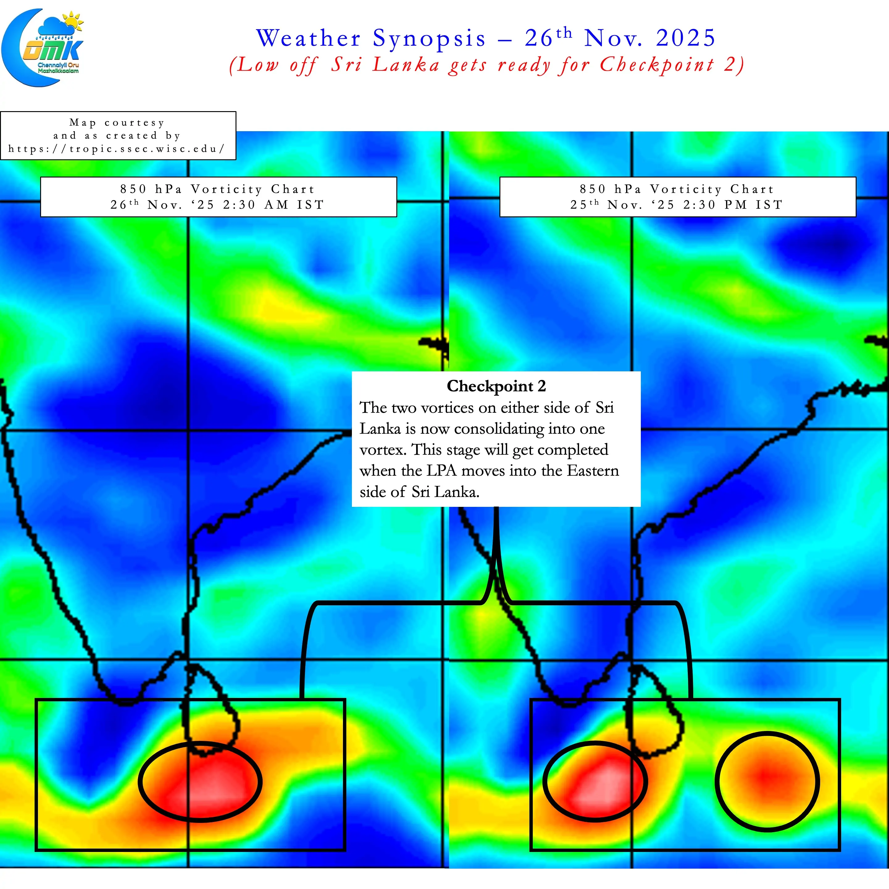 Cyclone Senyar likely to form later today. History in the making ...